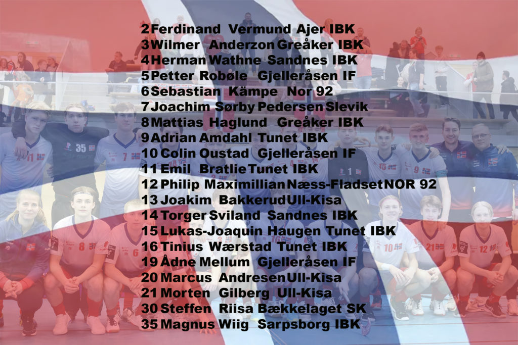 Her er VM-troppen for U19-menn – Innebandy